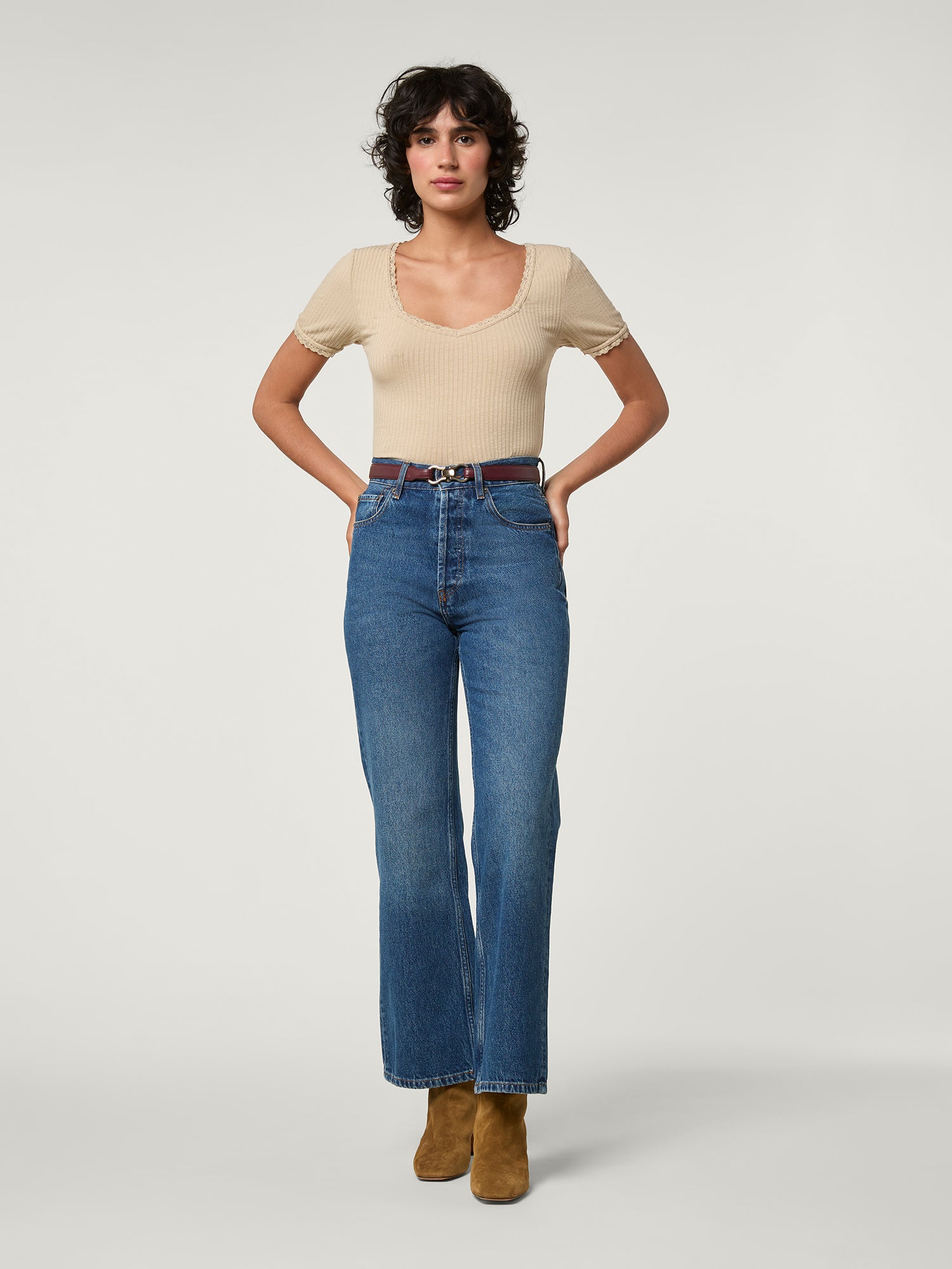 High-Waisted Flare Jeans | Rouje