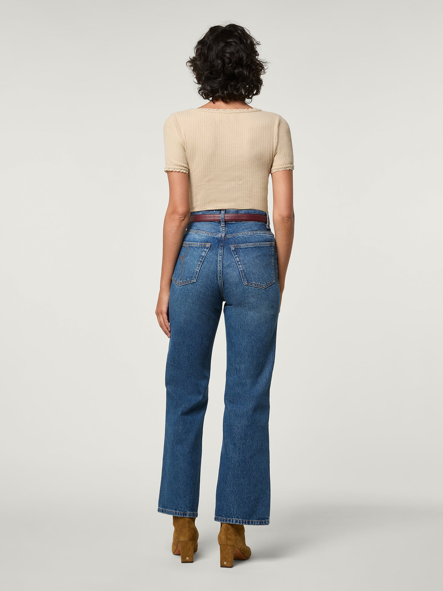 High-Waisted Flare Jeans | Rouje