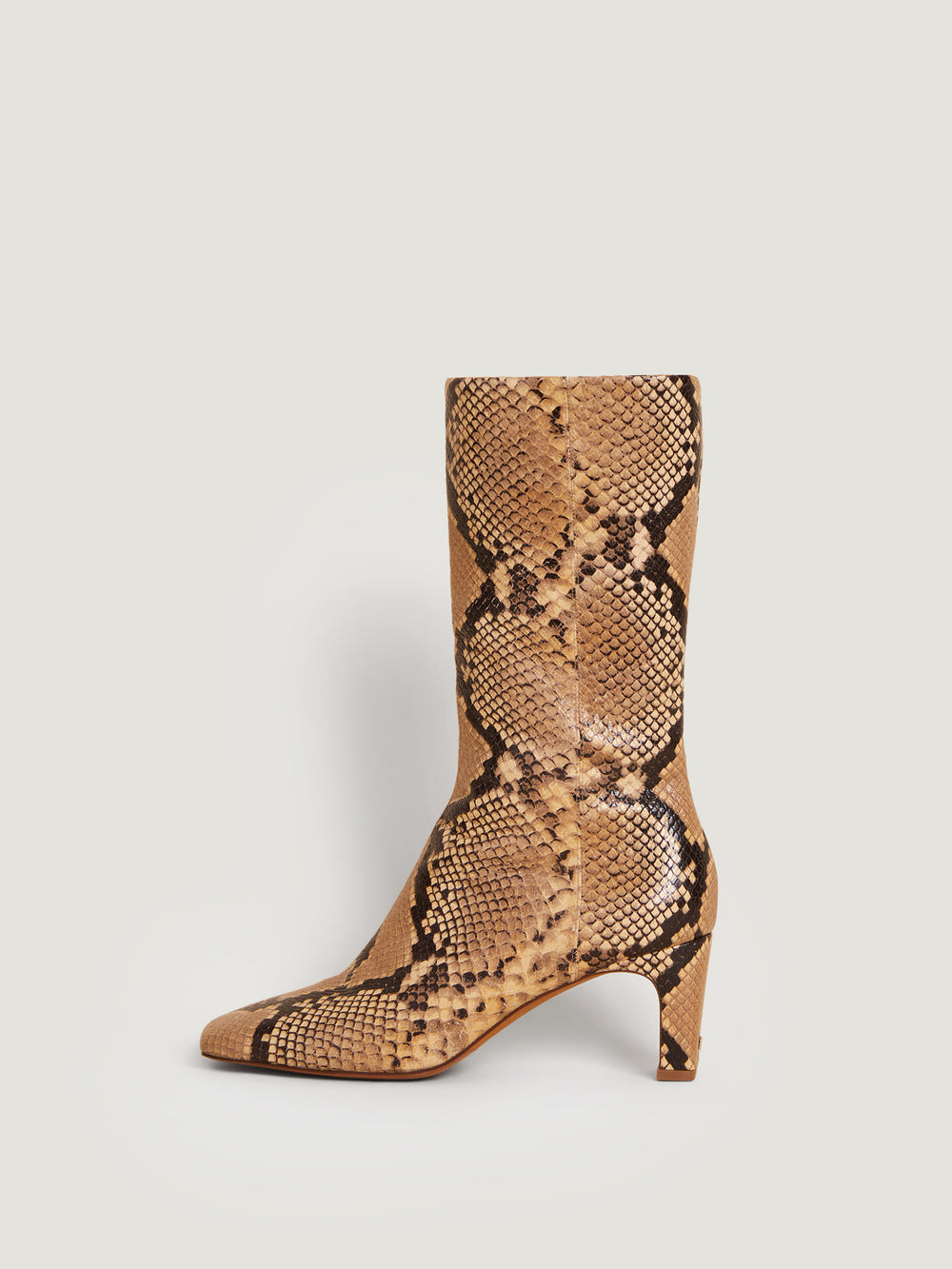 Python print boots in soft leather | Rouje