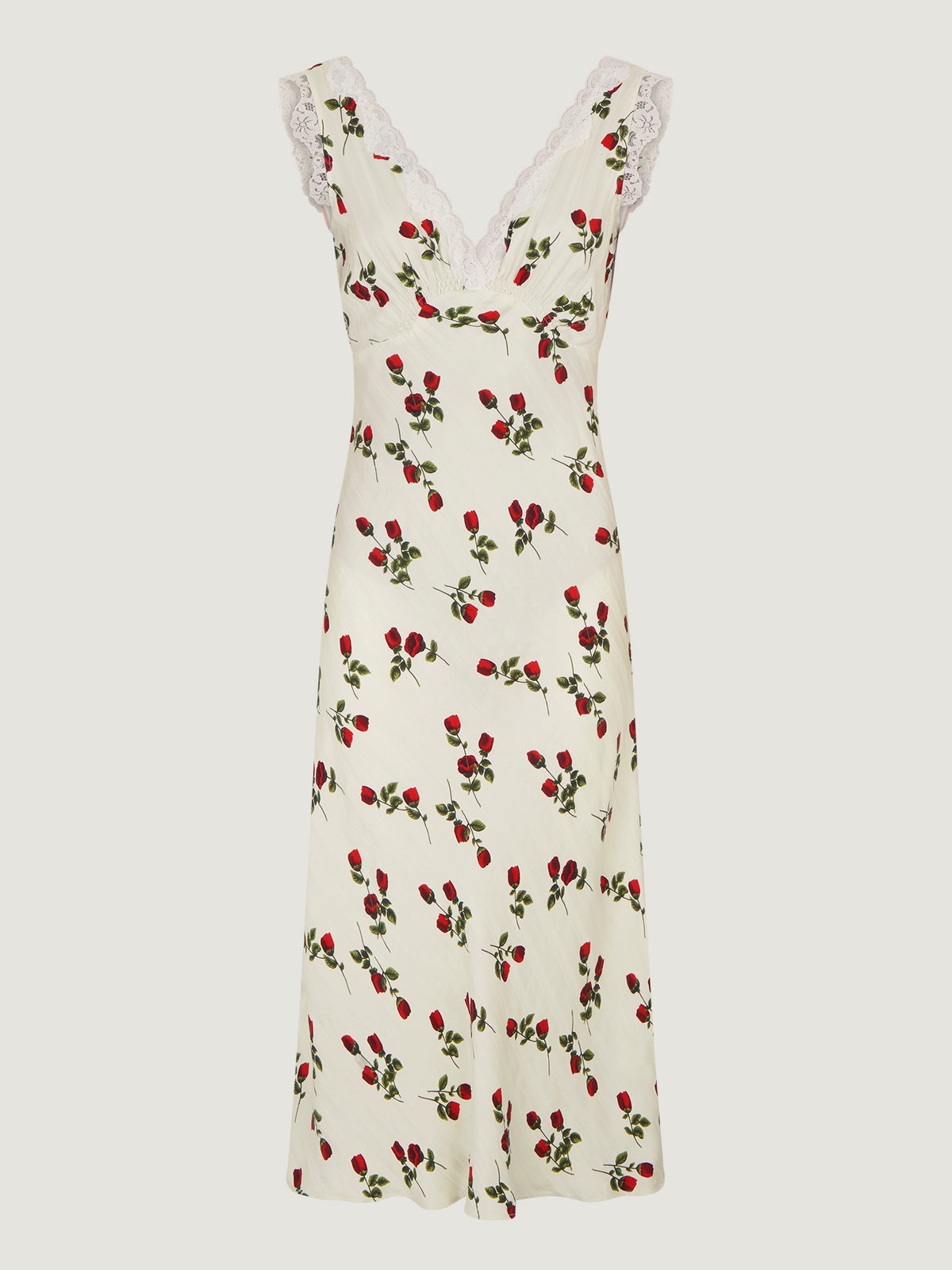 Printed jacquard midi dress | Rouje