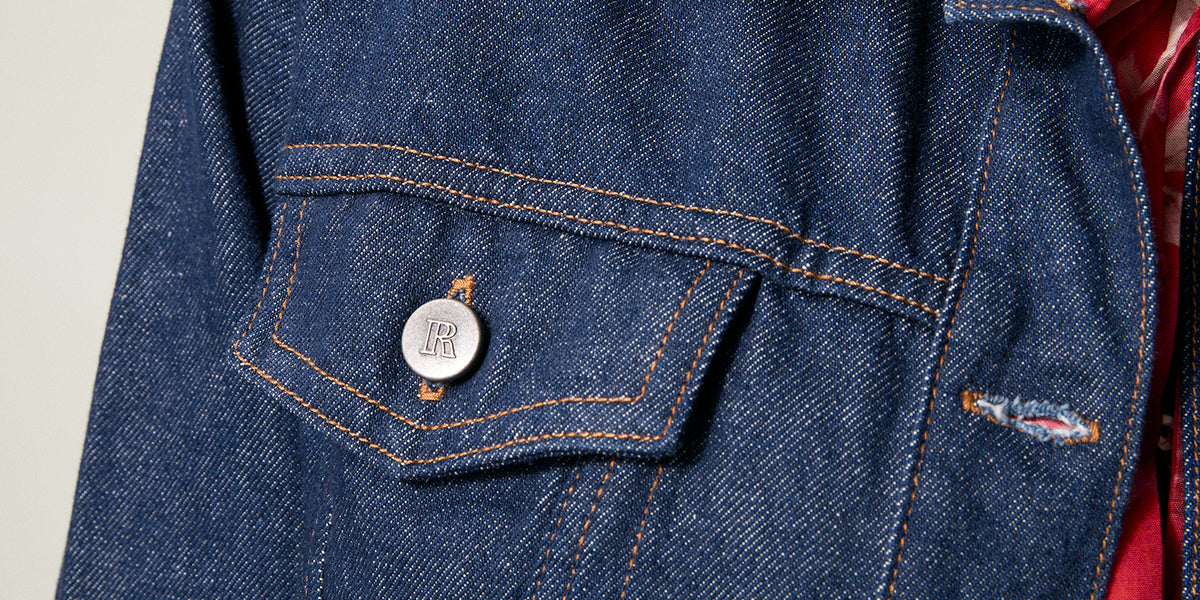 Short raw denim jacket | Rouje