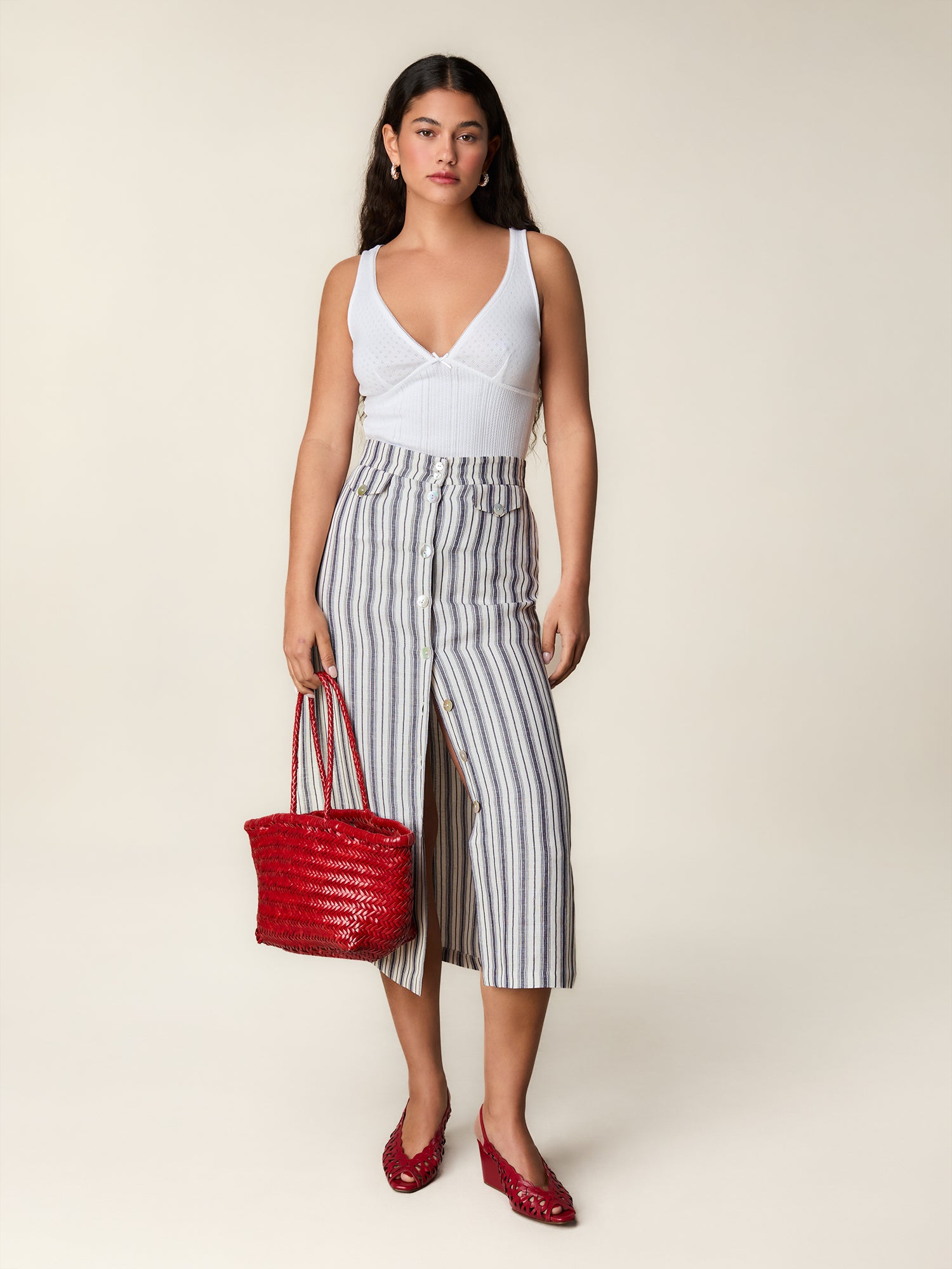 Solena Raye Rayé Sable • Rouje