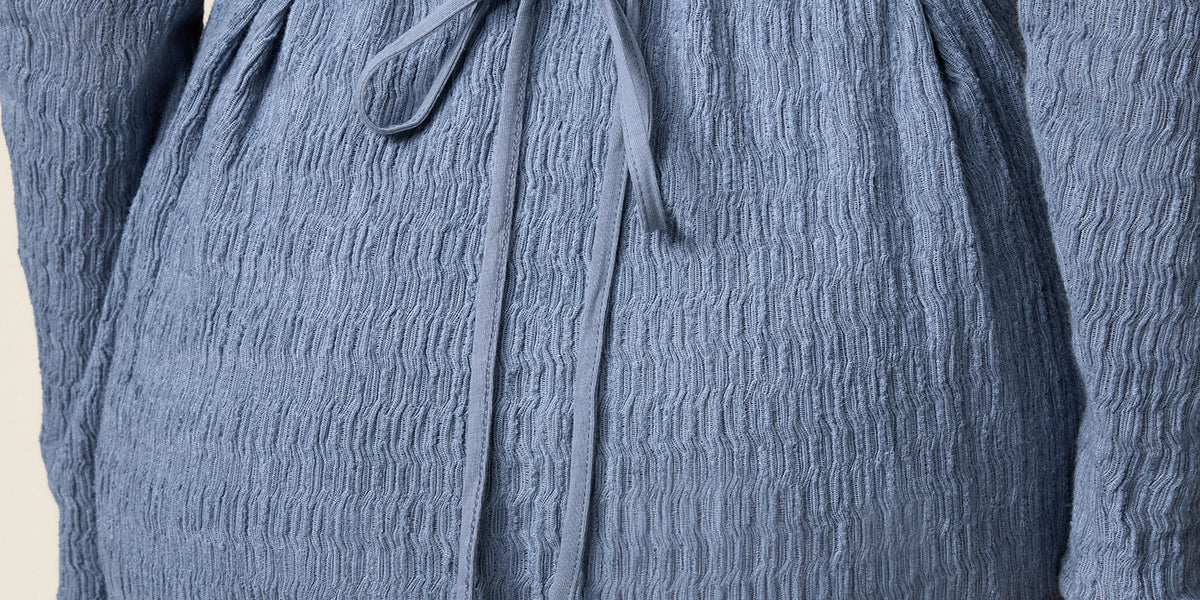 Abito aderente in denim effetto stropicciato | Rouje