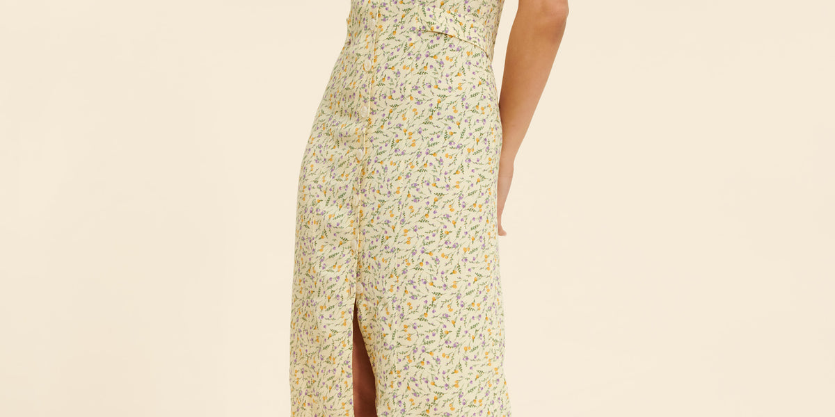 Robe midi col chemise | Rouje